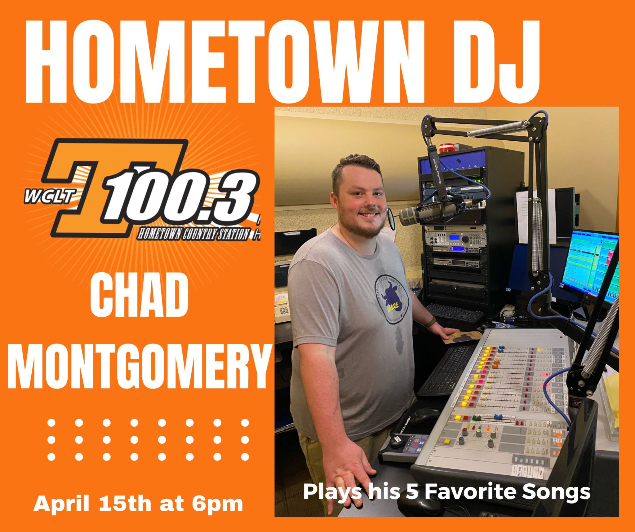 Hometown DJ – Chad Montgomery – WCLT Radio Inc