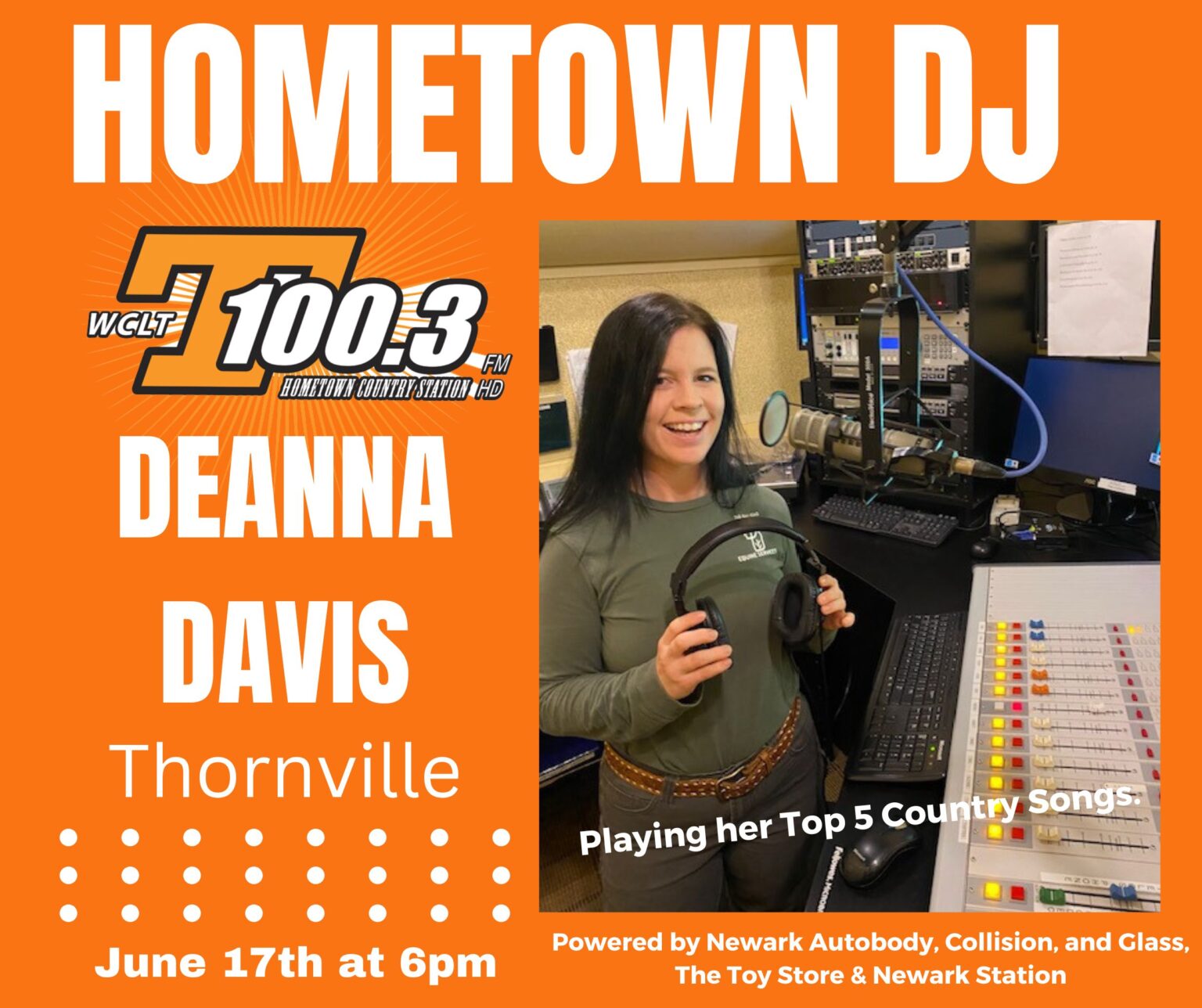 Hometown DJ – Deanna Davis – WCLT Radio Inc