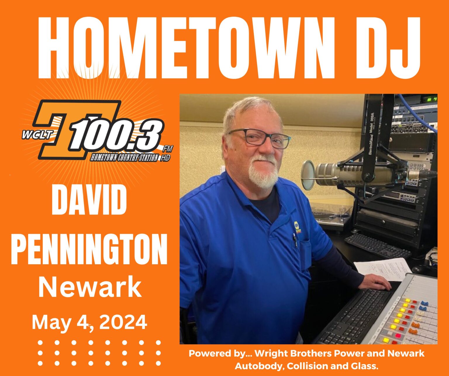 Hometown DJ – David Pennington – WCLT Radio Inc